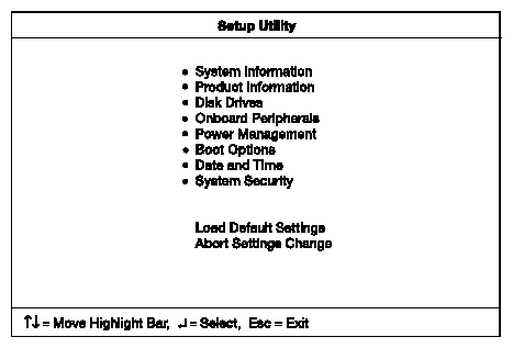 Chapter 4. Setup Utility